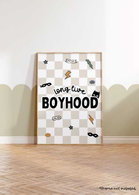 Superhero Prints, Boys Bedroom, Wall Art, Decor, Children's Playroom ...