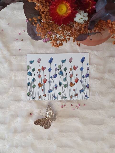 Flower Field Poster, Landscape Format 15 X 20 cm // Format 30 in Promo ...