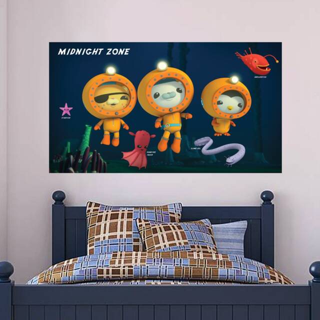 Official Octonauts Midnight Zone Wall Sticker Mural - Vinyl Decal ...