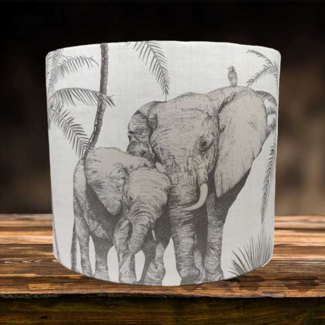 Jungle Safari Lampshade Ceiling Light Shade Elephant Animal Print Theme ...