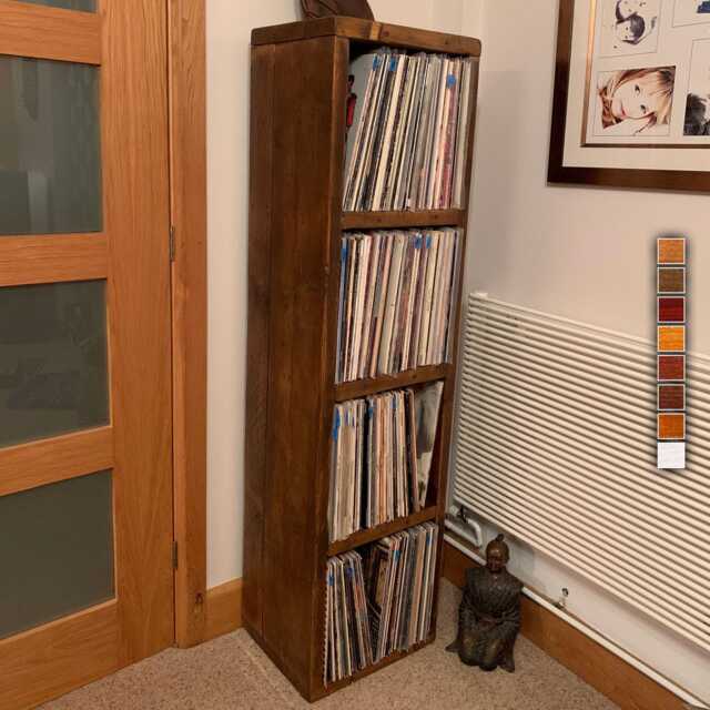 Vinyl Record Storage Unit 4-Tier Rustic Pinewood Music Stand by Etsy ...
