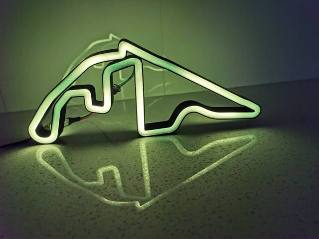 Abu Dhabi Animated Led Rgb Neon Race Track Circuit Desk Wall Art ...