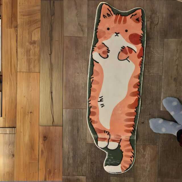 Ginger Cat Rug - Bedroom Decor Theme Decoration, Cute None Slip by Etsy ...