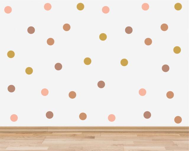 Boho Earth Tone Polka Dot Wall Decals Nursery Decor, 40 Pack by Etsy ...