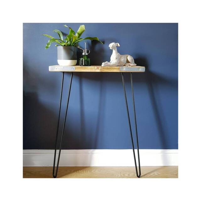 Scaffold Board Console Table - Hall Stand Hair Pin Legs Reclaimed ...