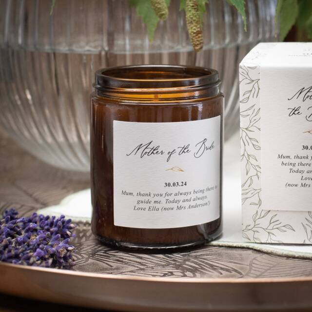 Personalised Mother Of The Bride Candle - Thoughtful, Unique, Wedding ...