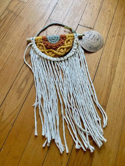 Mini Macrame Wall Hanging - Half Moon by Etsy | ufurnish.com