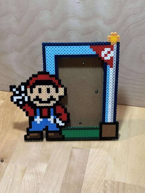 Mario Bros Picture Frame - Victory- Videogame Photo Game Room Photo ...