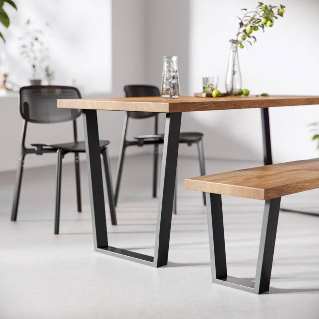 Industrial Table Legs - V-Frame Design Box Section Steel, Various Sizes ...