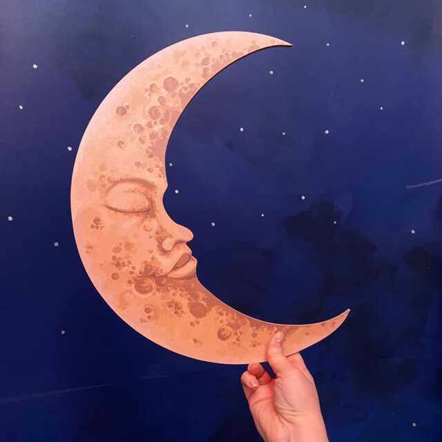 Vintage Crescent Moon Prop by Etsy | ufurnish.com