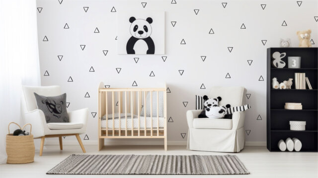 Hollow Triangle Wall Decals - Hand Drawn Triangles/Geometric Stickers ...