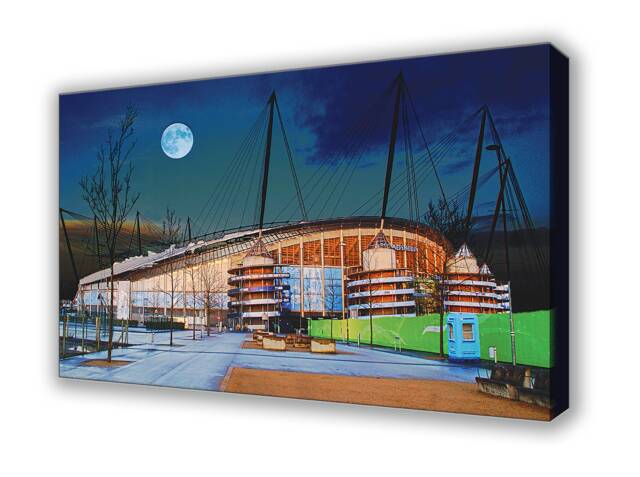 Manchester City, Etihad Stadium, Wall Canvas, Picture, Print, Art, 64cm ...