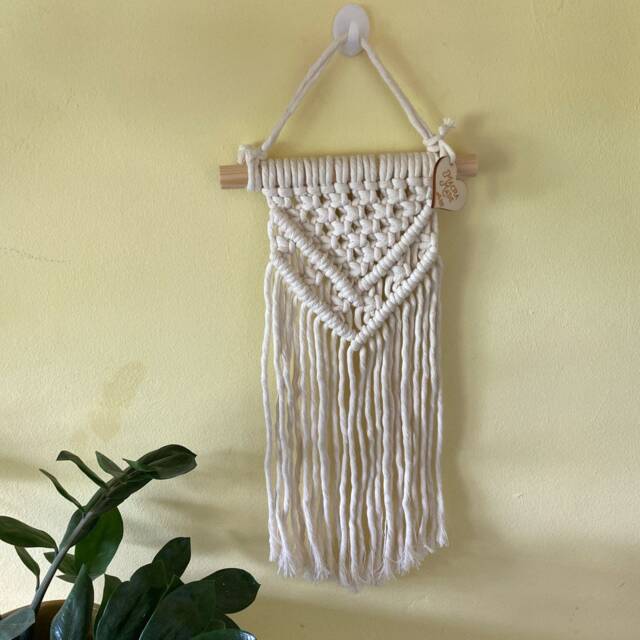 Natural Cotton Boho Style Macrame Wall Hanging, Tapestry Art For ...