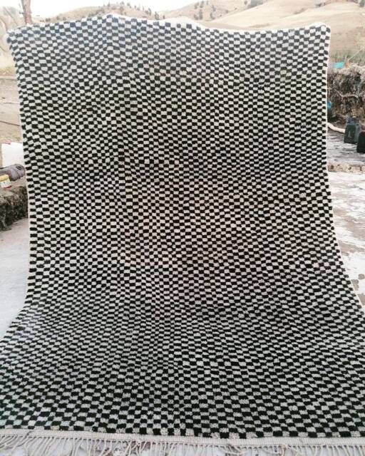 Moroccan Checkered Rug 8x10 , Moroccan Checkerboard Rug, Berber Carpet ...