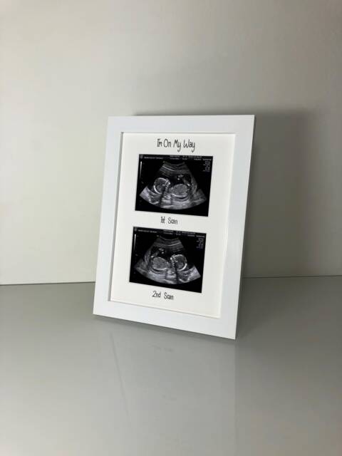 Baby Scan Photo Frame - I'm On My Way 2 Aperture First Pregnancy ...