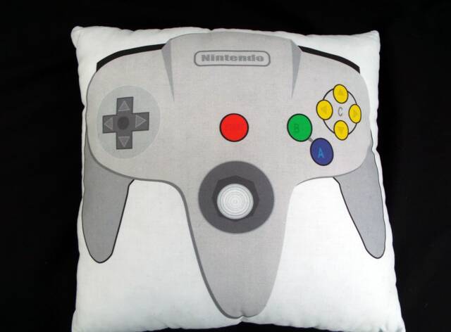 Nintendo 64 Game Controller Pillow Plush by Etsy | ufurnish.com
