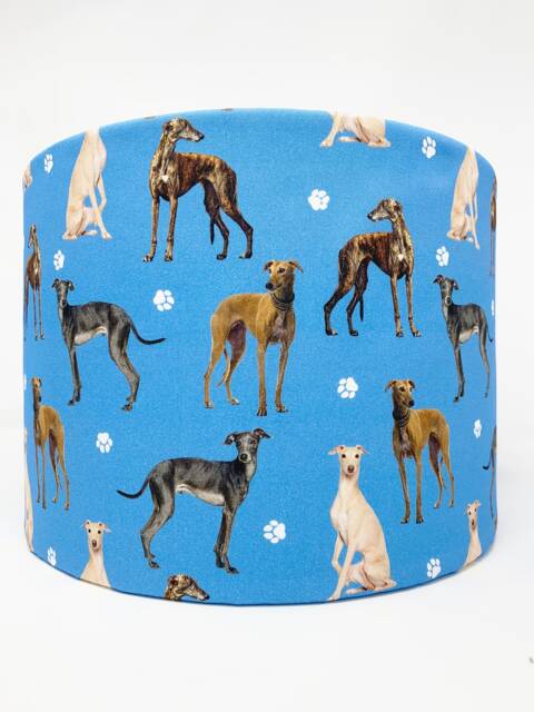 Blue Greyhound Lampshade Sighthound Dog Light Shade by Etsy | ufurnish.com
