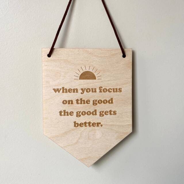 Wood Pennant, Wall Hanging, Home Decor, Wood Farmhouse, Minimalist ...