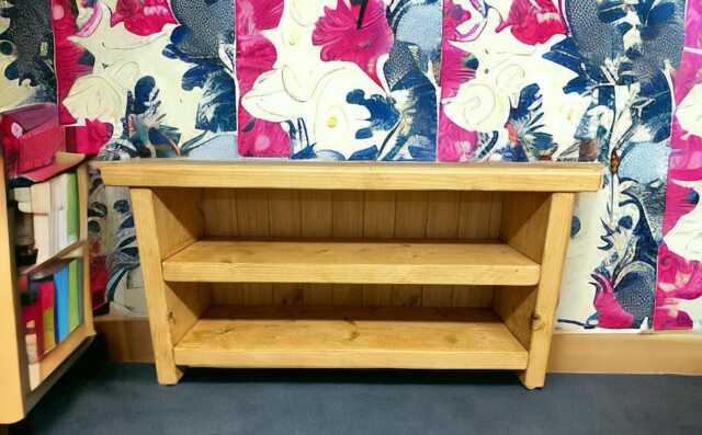 Solid Rustic Country Shoe Storage Bench/Hallway Storage Bench Shoe by ...