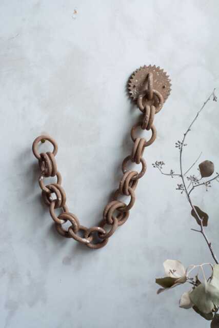 stoneware Ceramic Link Chain Wall Hanging Sculpture by Etsy | ufurnish.com