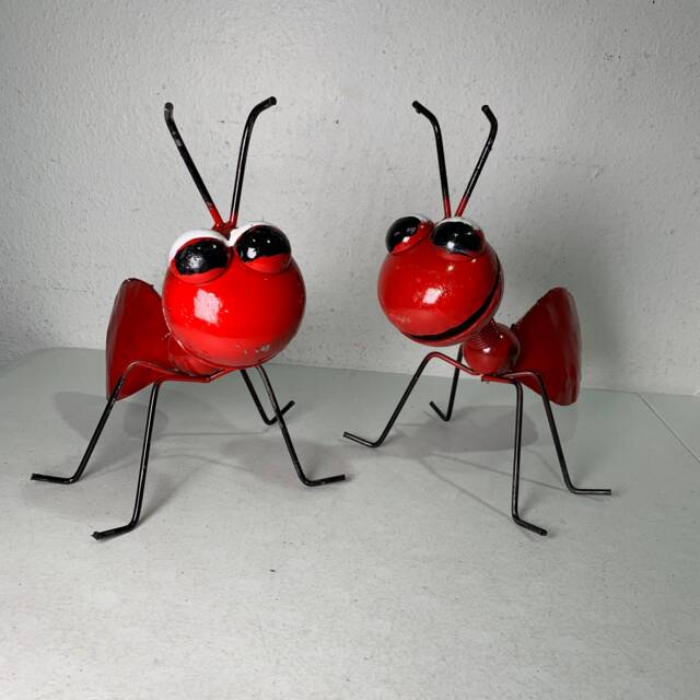 Handmade Metal Red Ant - Yard Art by Etsy | ufurnish.com