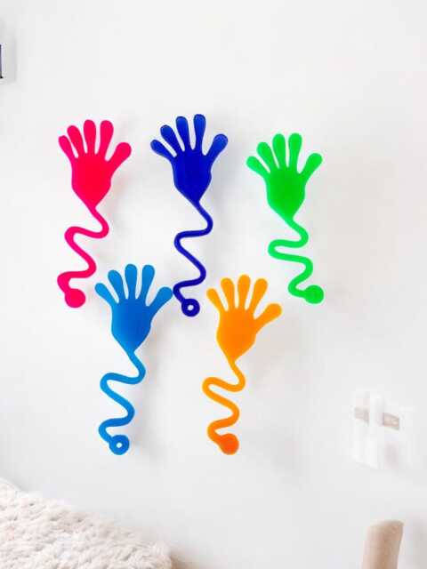 Jumbo Sticky Hand Wall Art/ Slappy Dopamine Decor Eclectic Maximalist ...