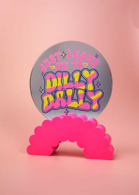 Jesmonite Mini Mirror Stand - Candyfloss Pink Squiggle by Etsy ...