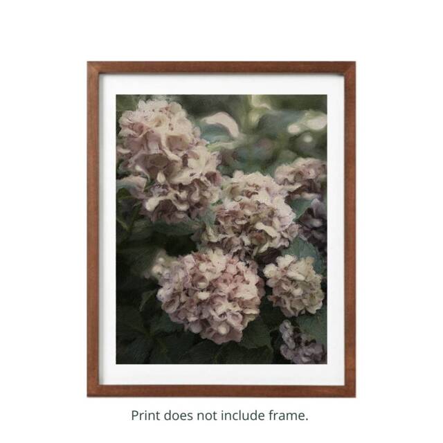Painting Inspired Fluffy Fall Hydrangeas Print by Etsy | ufurnish.com