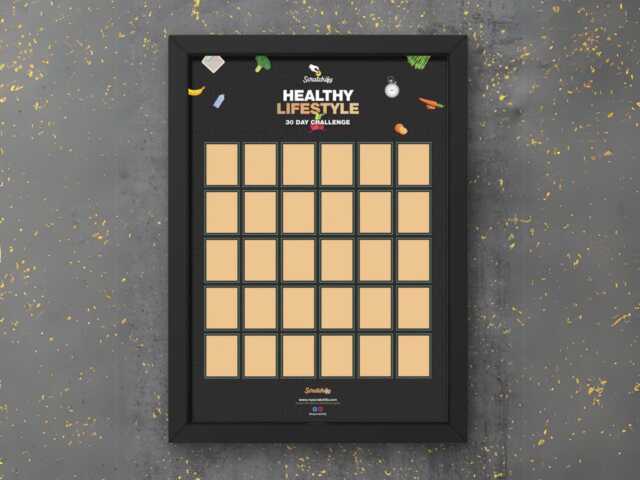 Scratch Off Poster - Healthy Lifestyle 30 Day Challange by Etsy ...