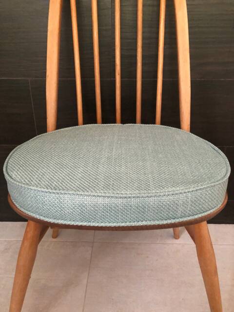 Myhome New Seat Pad(S For Ercol Dining Chairs With Straps & Press Studs ...