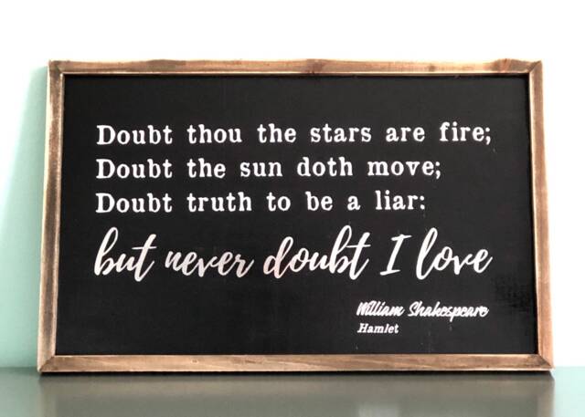 Hamlet Wall Decor William Shakespeare-Quotes-Literature-Chalkboard ...