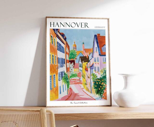 Hannover Poster, Germany Travel Print, German Decor, Europe European ...