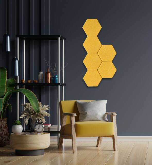 Felt Wall Panels, Wall Felt Headboard, Hexagon Panels, Honeycomb Decor ...