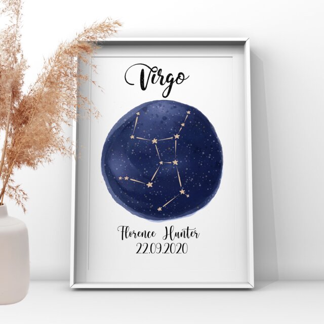Virgo Constellation Star Map, Astrology, Stars, Sign, Celestial, Moon ...