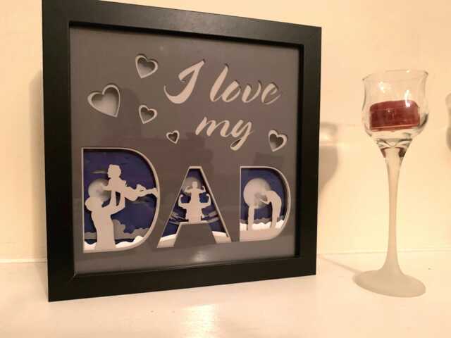 I Love My Dad, Father's Day Gift, Grandfather, Kids, Decorative ...