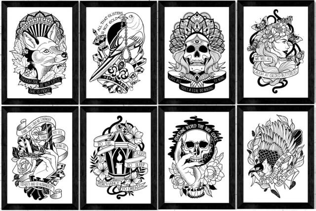 Shakespeare Custom Lyric Foil Prints - Made To Order Just Choose, A5 ...