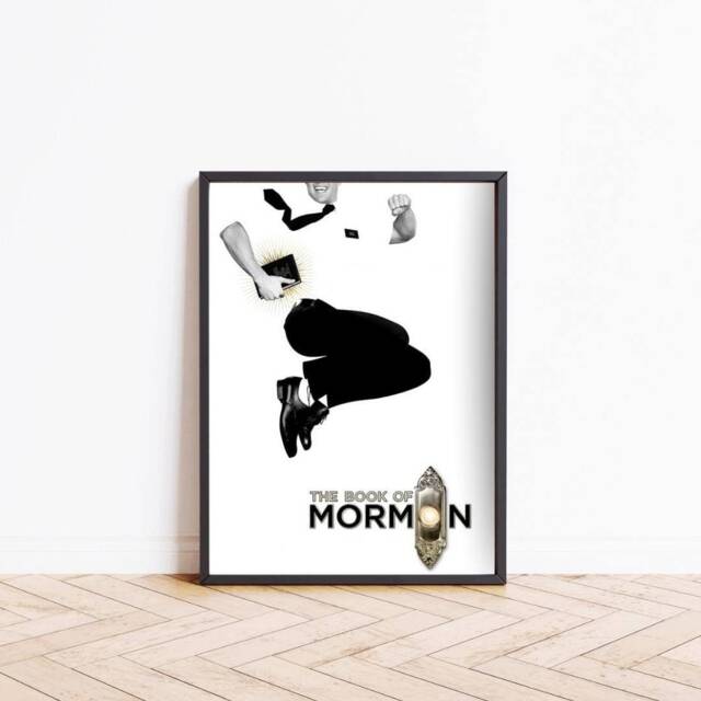 The Book Of Mormon Musical Print, Theatre Poster, Broadway Theater ...