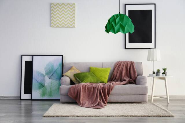 Origami Lamp Shade, Green Lampshade, Viridian Lamp, Paper Pending ...