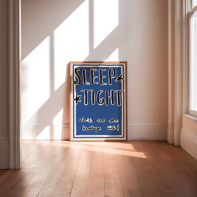 Sleep Tight, Don't Let The Bedbugs Bite Unframed Print - Bedroom Poster ...