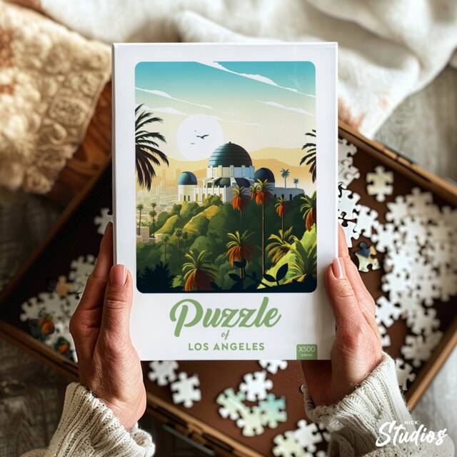 Los Angeles Puzzle - 500 Pieces, London Puzzle, City Puzzle, California ...