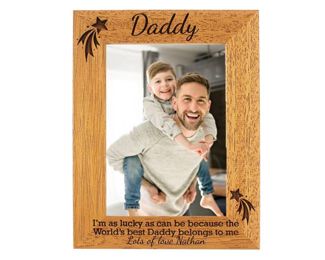 Personalised Dad Photo Frame - Dad/Daddy/Pa The Worlds Best Dad/Daddy ...