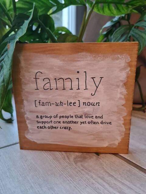Family Wooden Plaque, Definition Of Family, Family Sign by Etsy ...