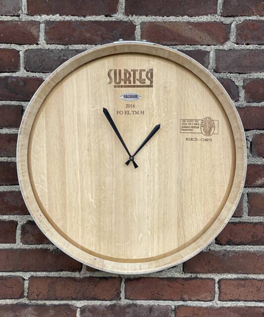 Wall Clock Made From Wine Barrel Lids by Etsy | ufurnish.com
