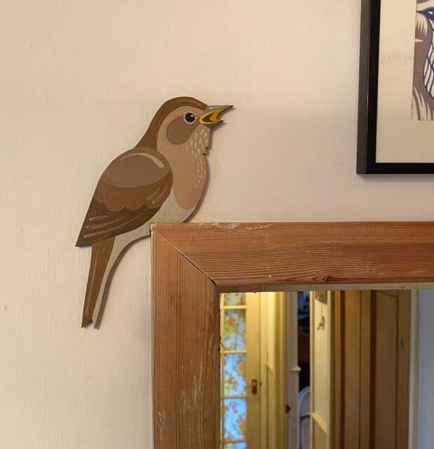 Hand Painted Nightingale To Sit On A Door Frame Corner by Etsy ...