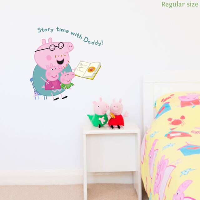 Personalised Peppa Pig Story Time Wall Sticker, Decal by Etsy ...