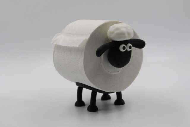Cute Wallace & Gromit Shaun The Sheep Inspired Toilet Roll Paper ...