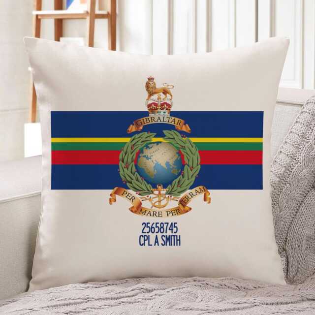 Personalised Army Cushion Cover Royal Marines Pillow House Home Decor ...