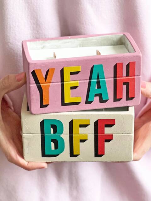 Double Wooden Wick Word Candle by Etsy | ufurnish.com