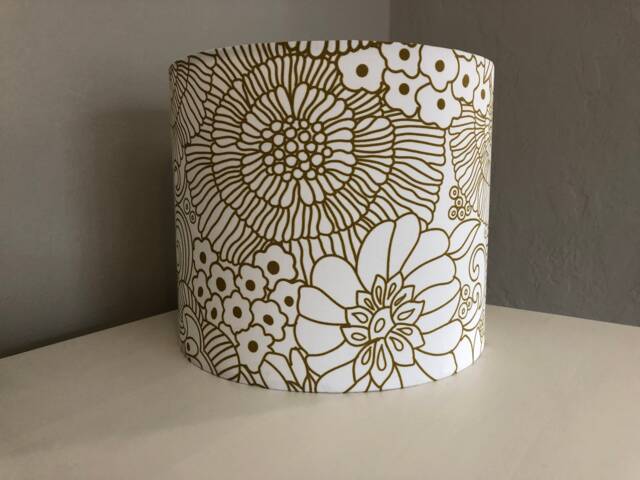 Golden Bouquet Lampshade Botanical Lampshade, Flower Lampshade For ...