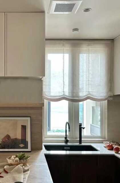 40 Colors , 100% Linen Cordless Custom Roman Shades , Soft Shade With ...